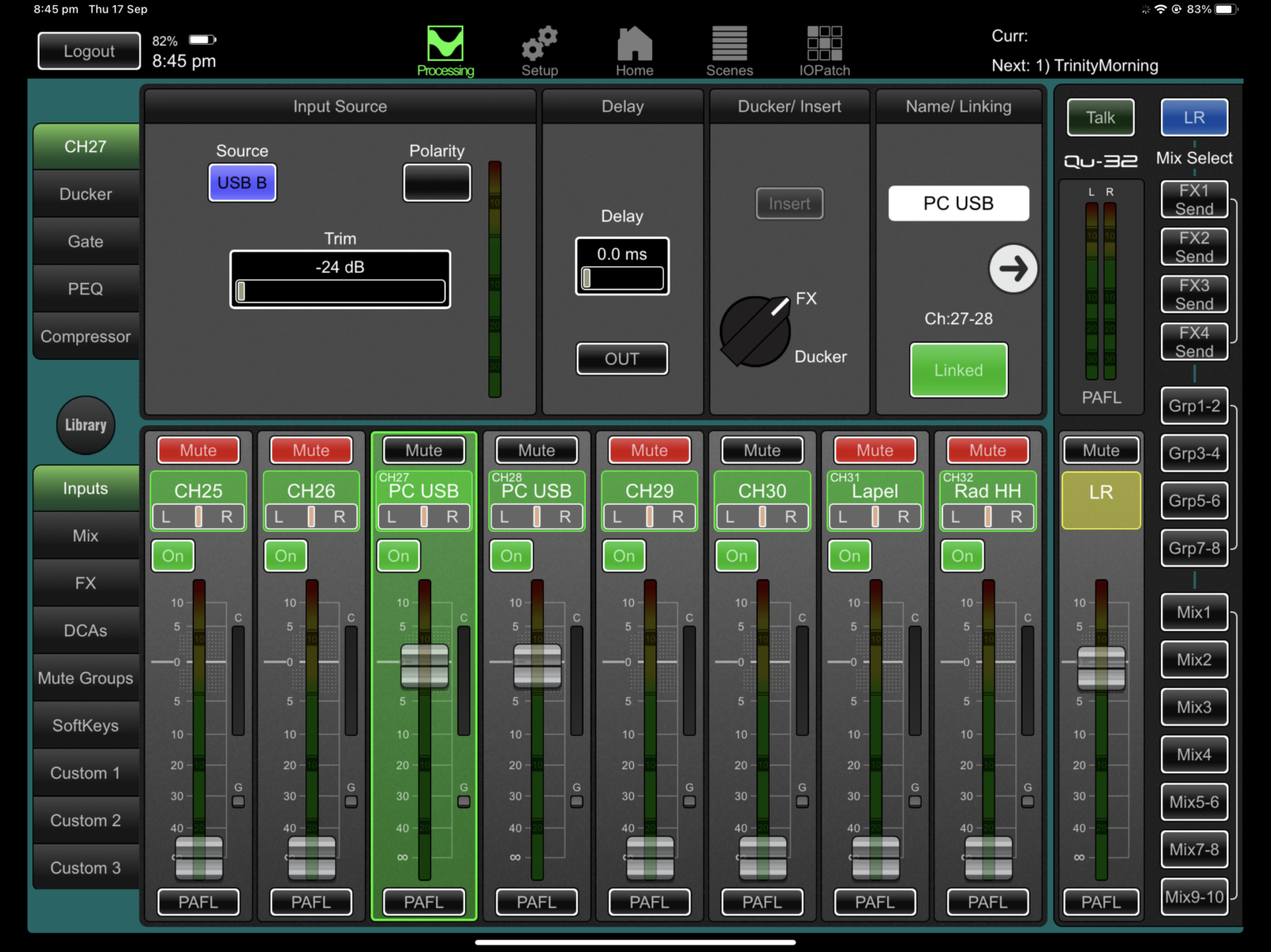 Connect Windows PC to Allen & Heath QU32 – Trinity Methodist Church Lisburn
